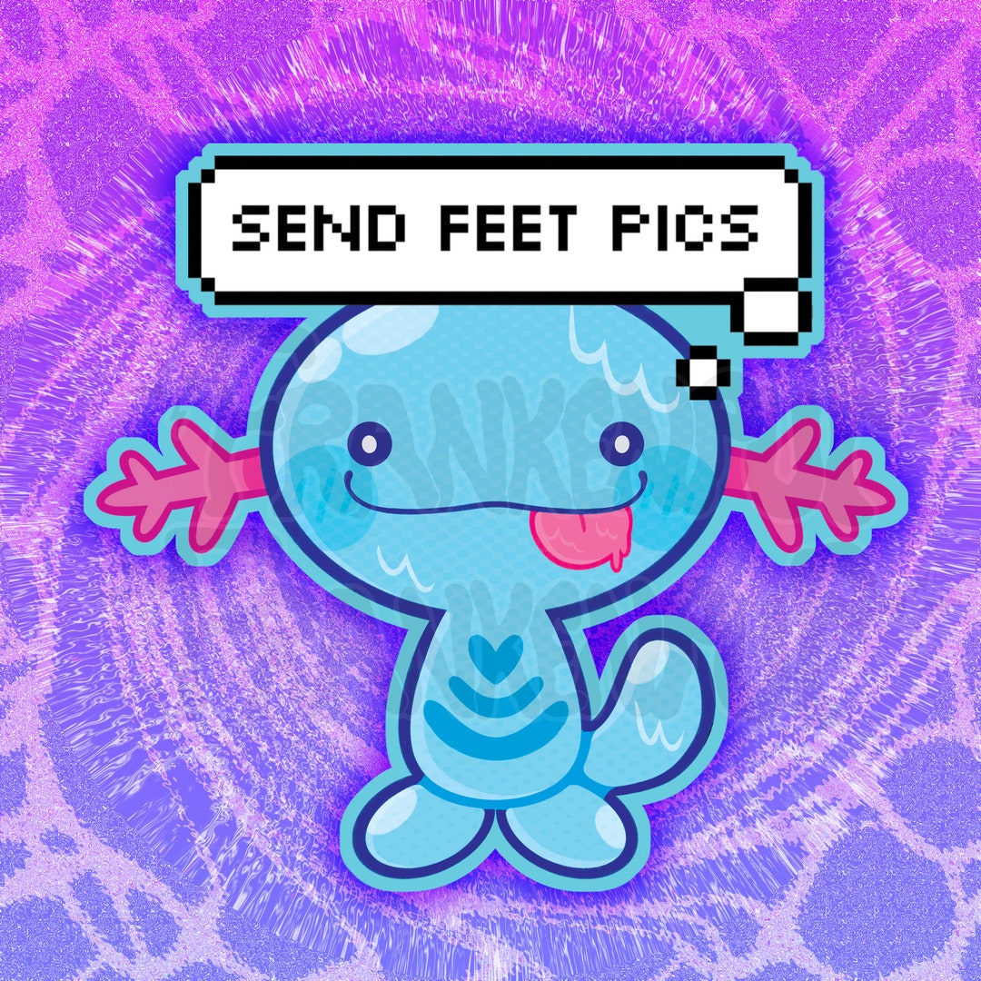 Wooper Requires Pics Sticker - Etsy