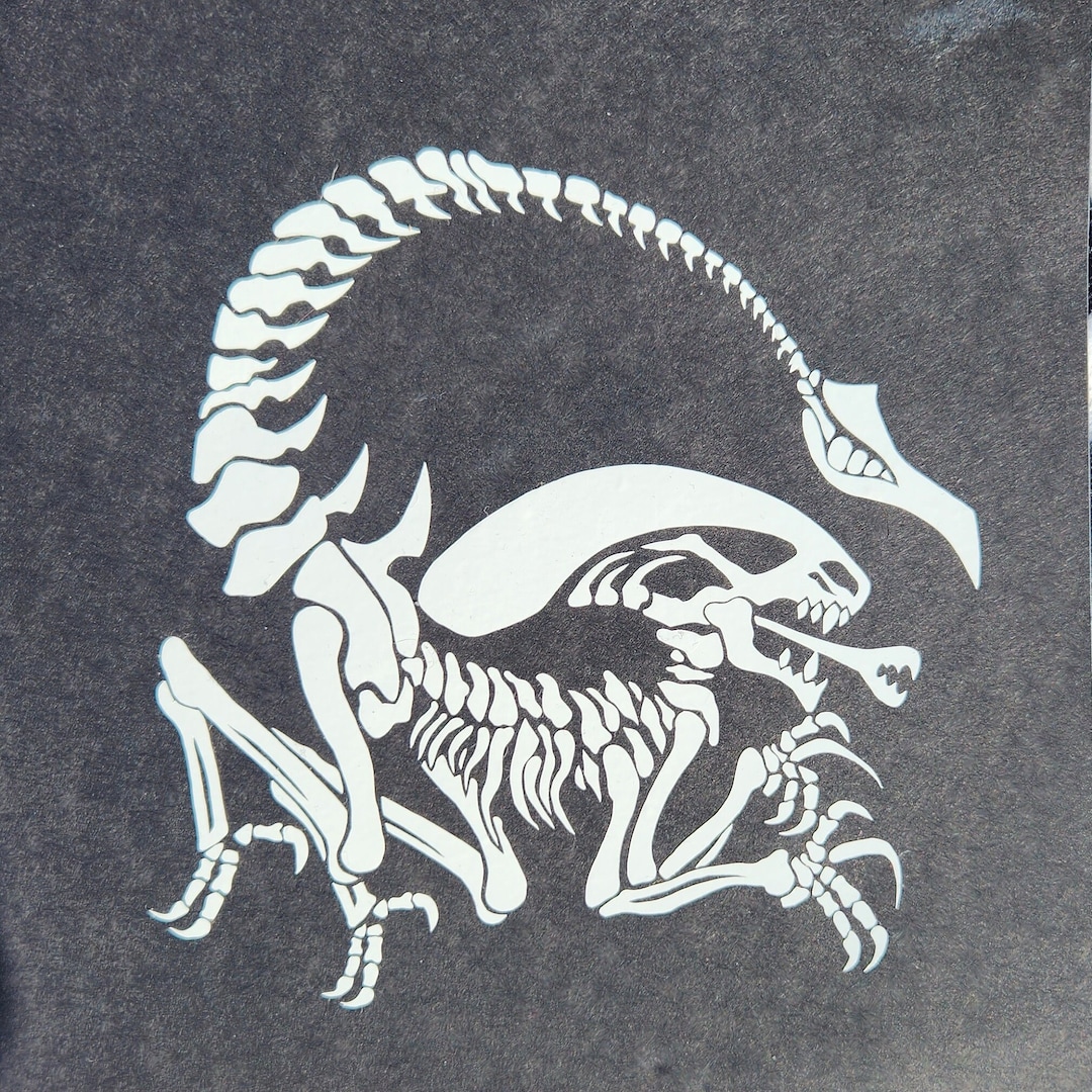 Alien Skeleton Decal for Car or Window - Etsy
