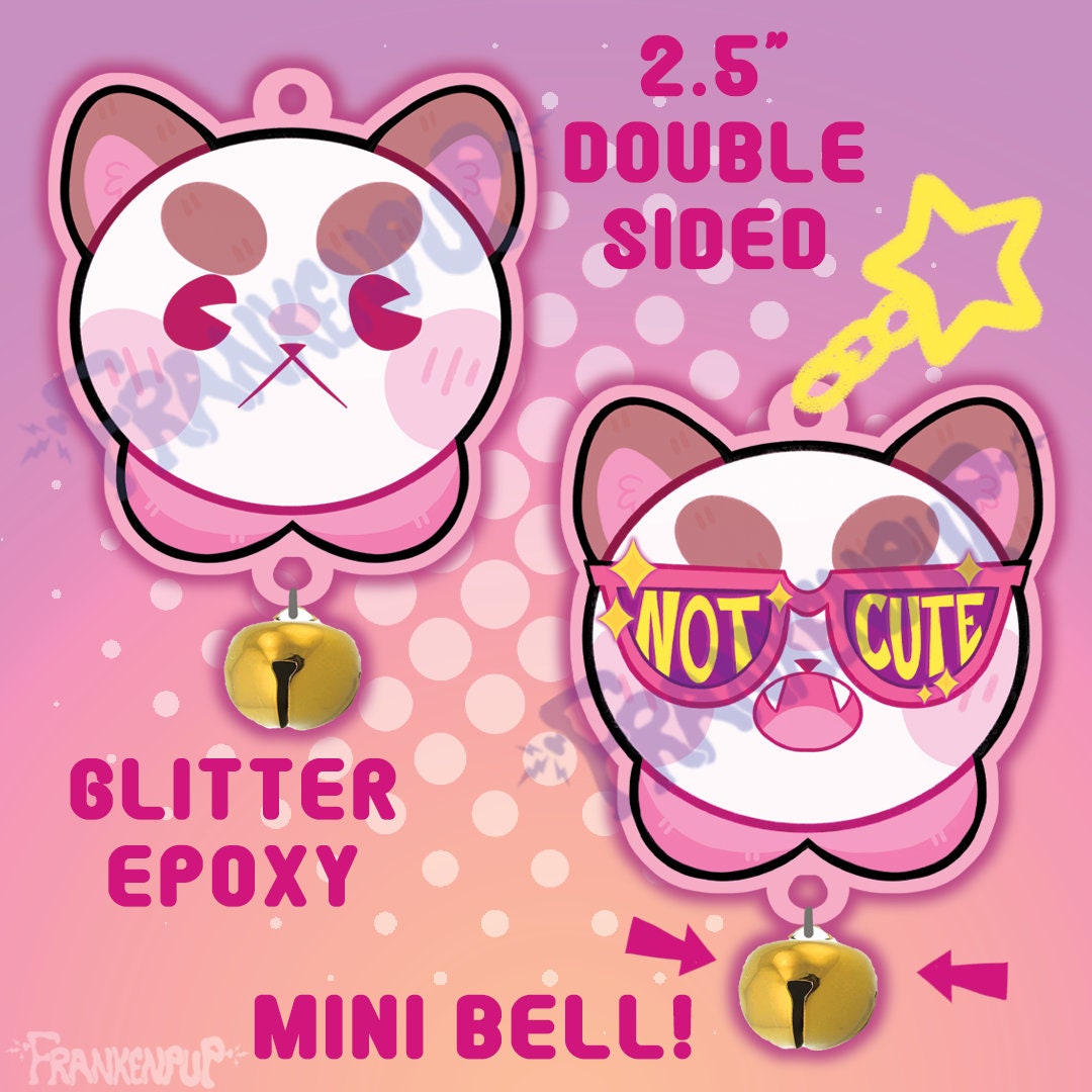 Bee and Puppycat 3D Bell Keychain - Etsy