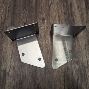 DIY Floating Stair Riser Brackets: Bare Steel, Made in USA - Etsy