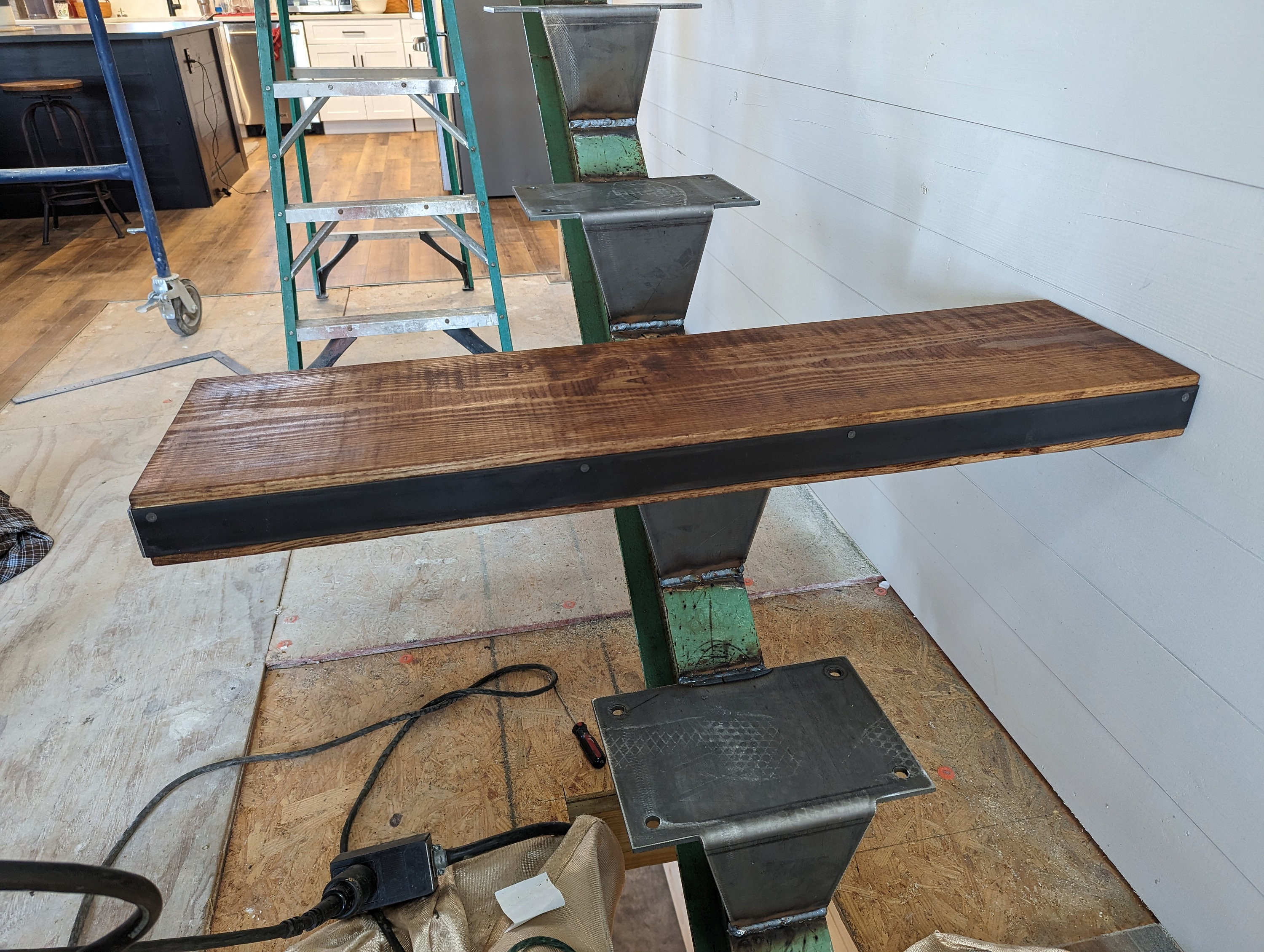 Universal Floating Stair Brackets Weld on Mono Stringer Steps ...