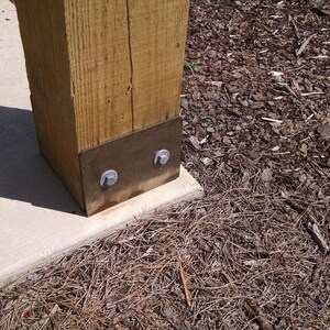 Heavy Duty Steel Timber Frame Post Anchors - Etsy