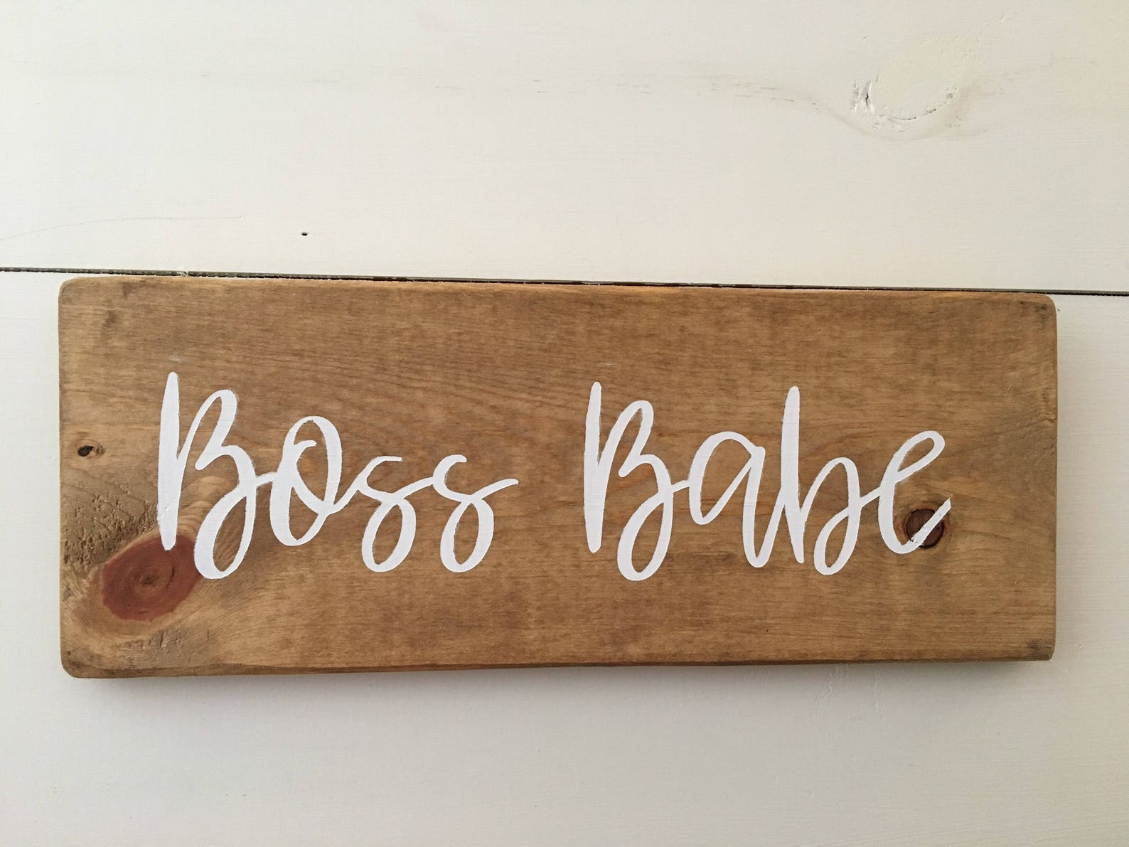 Boss Babe Wood Sign - Etsy