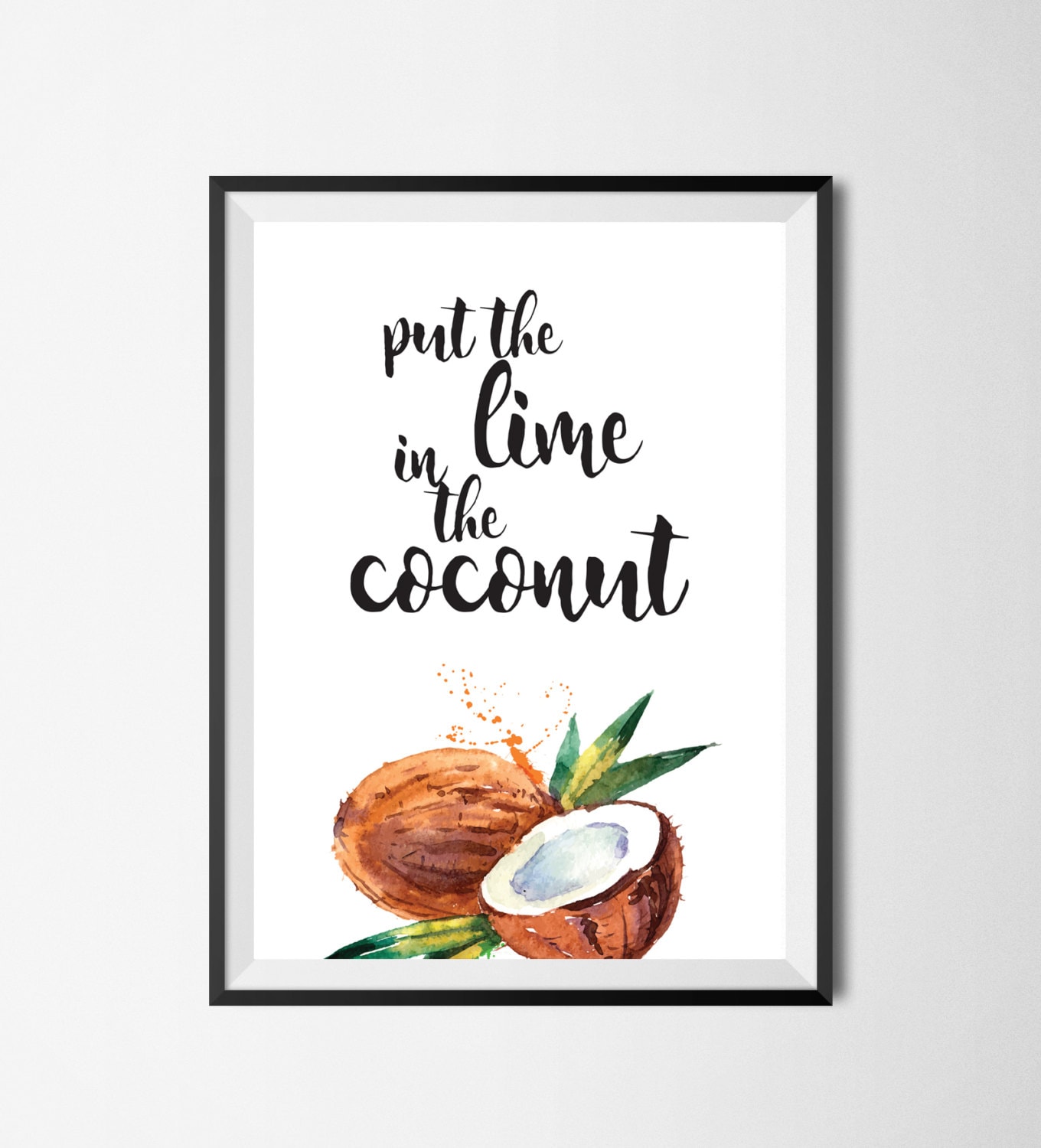 Watercolor Watercolor Print Wall Art Decor Wall Art Print Framed Quotes ...