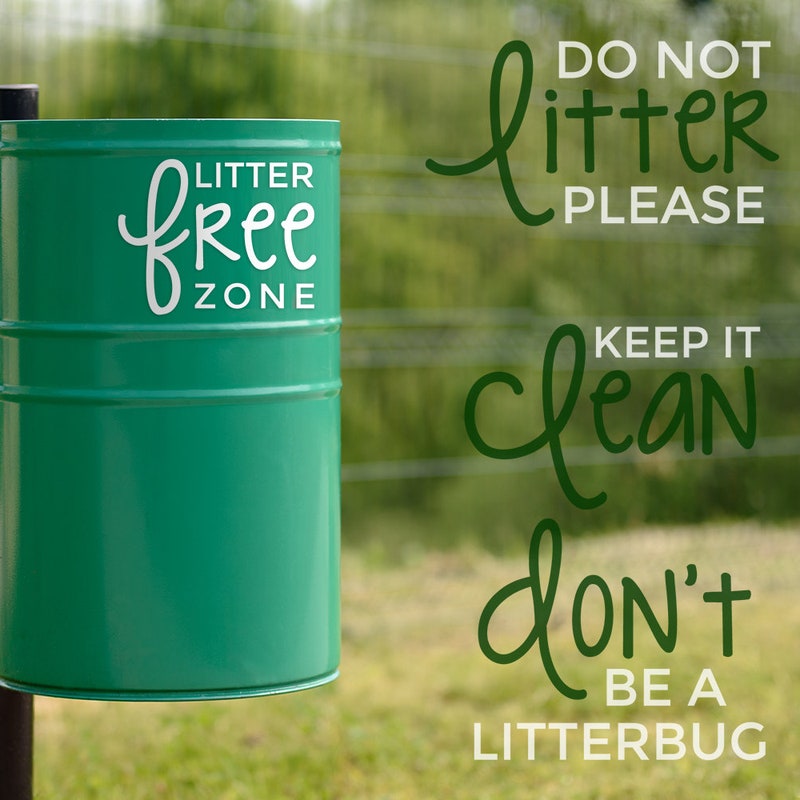 Do Not Litter Sign - Etsy