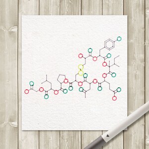 Oxytocin SVG SKETCH Single Line Drawing File Template - Etsy