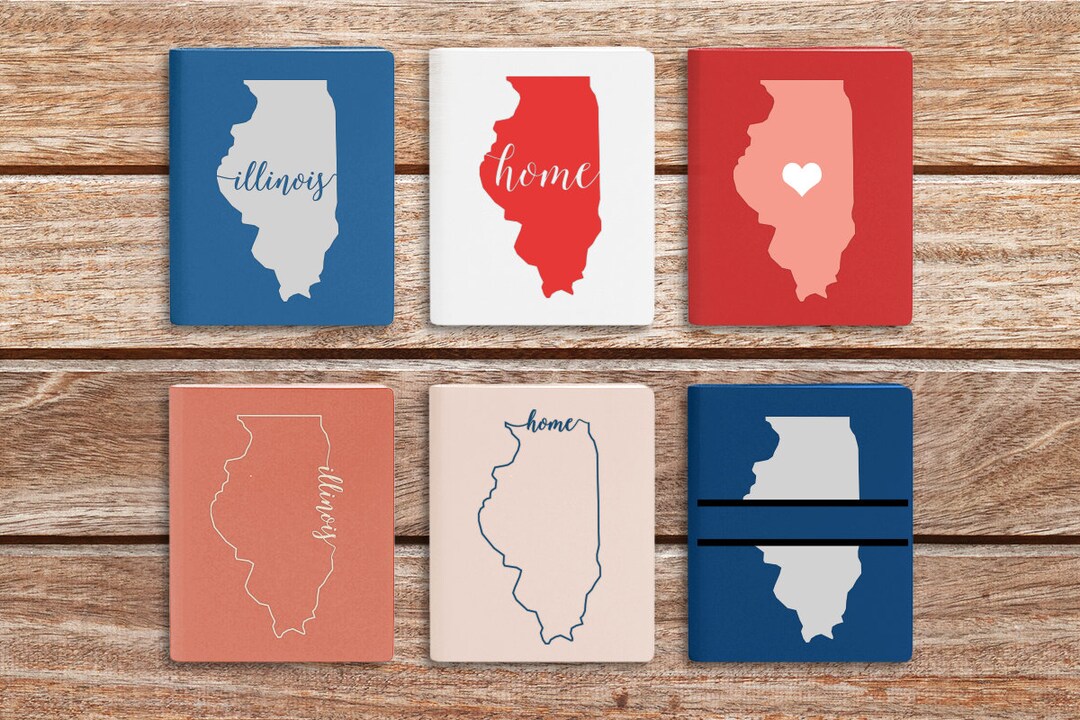 State of Illinois SVG File Cutting Template Set - Etsy