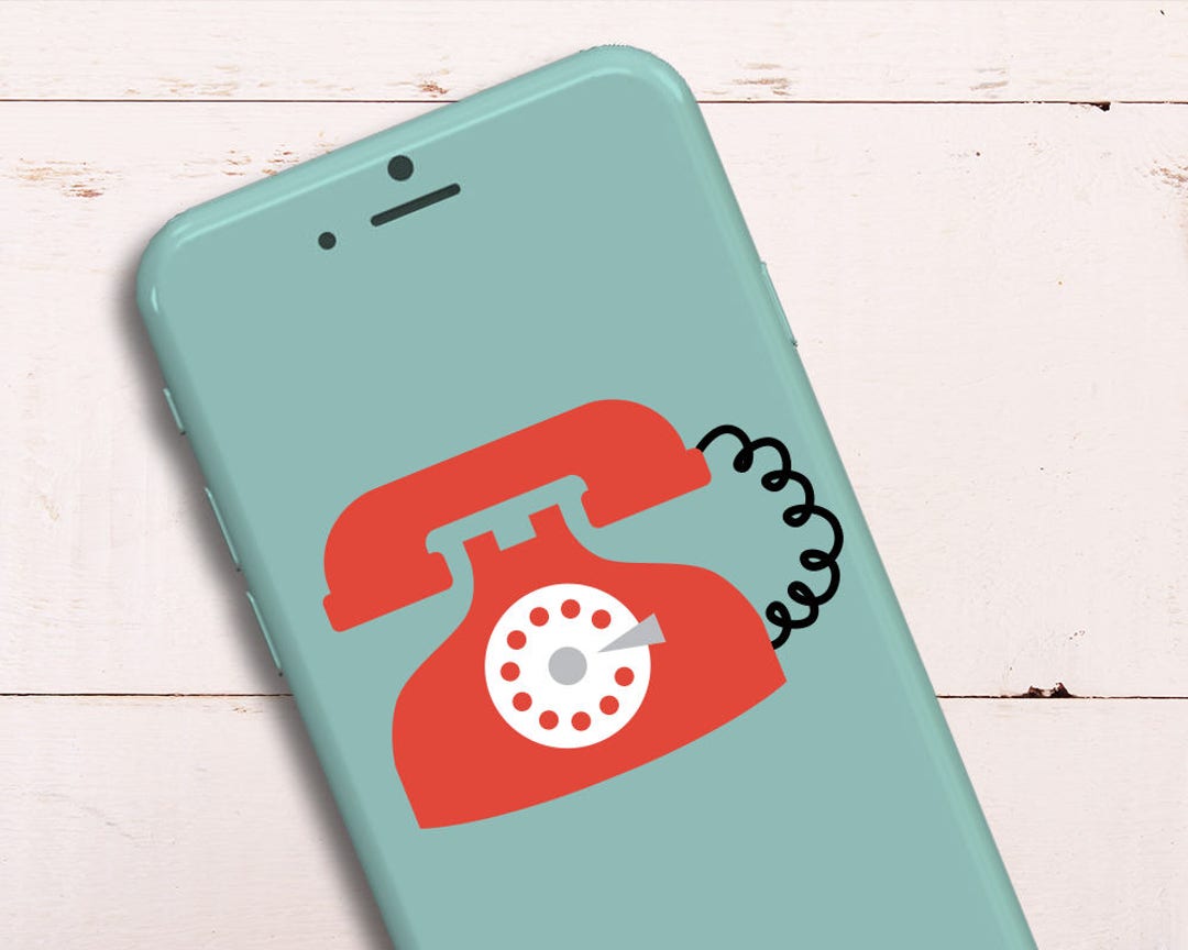 Retro Rotary Phone SVG File Cutting Template - Etsy