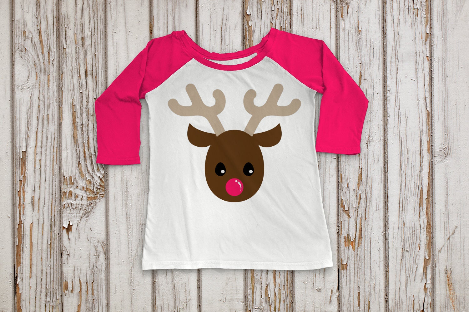 Cute Reindeer Head Template