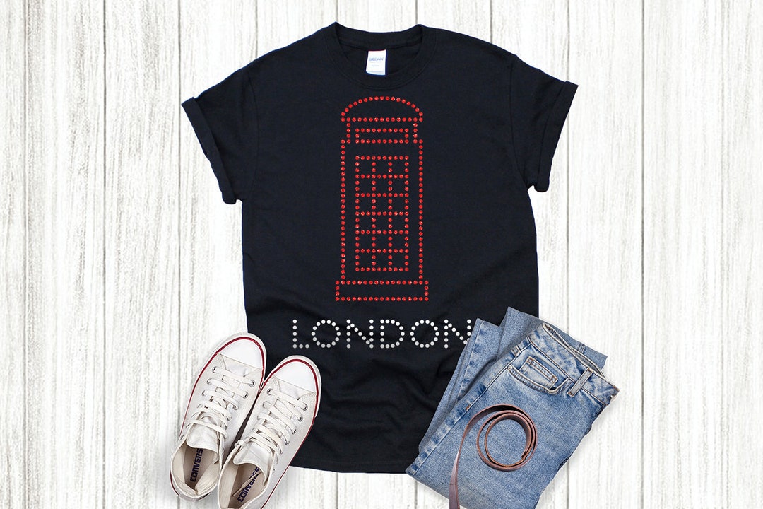 London Phone Booth Rhinestone SVG Template - Etsy