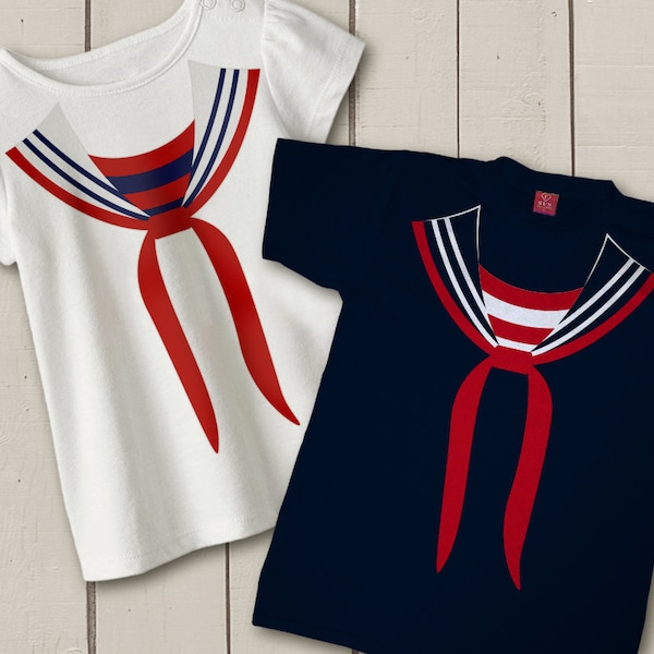 Sailor Collar Tops - Etsy