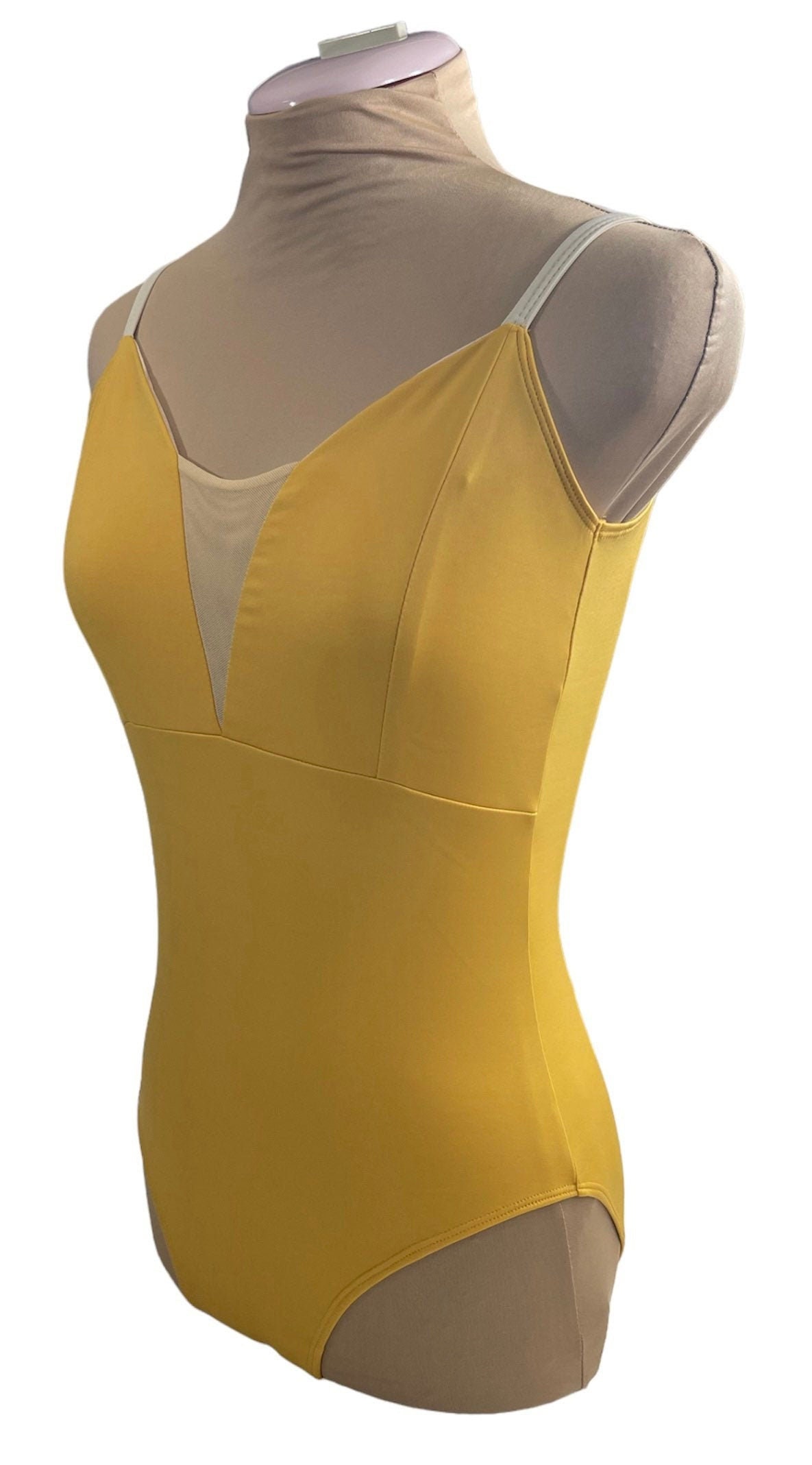 Mustard Leotard With V Shaped Open Back - Etsy