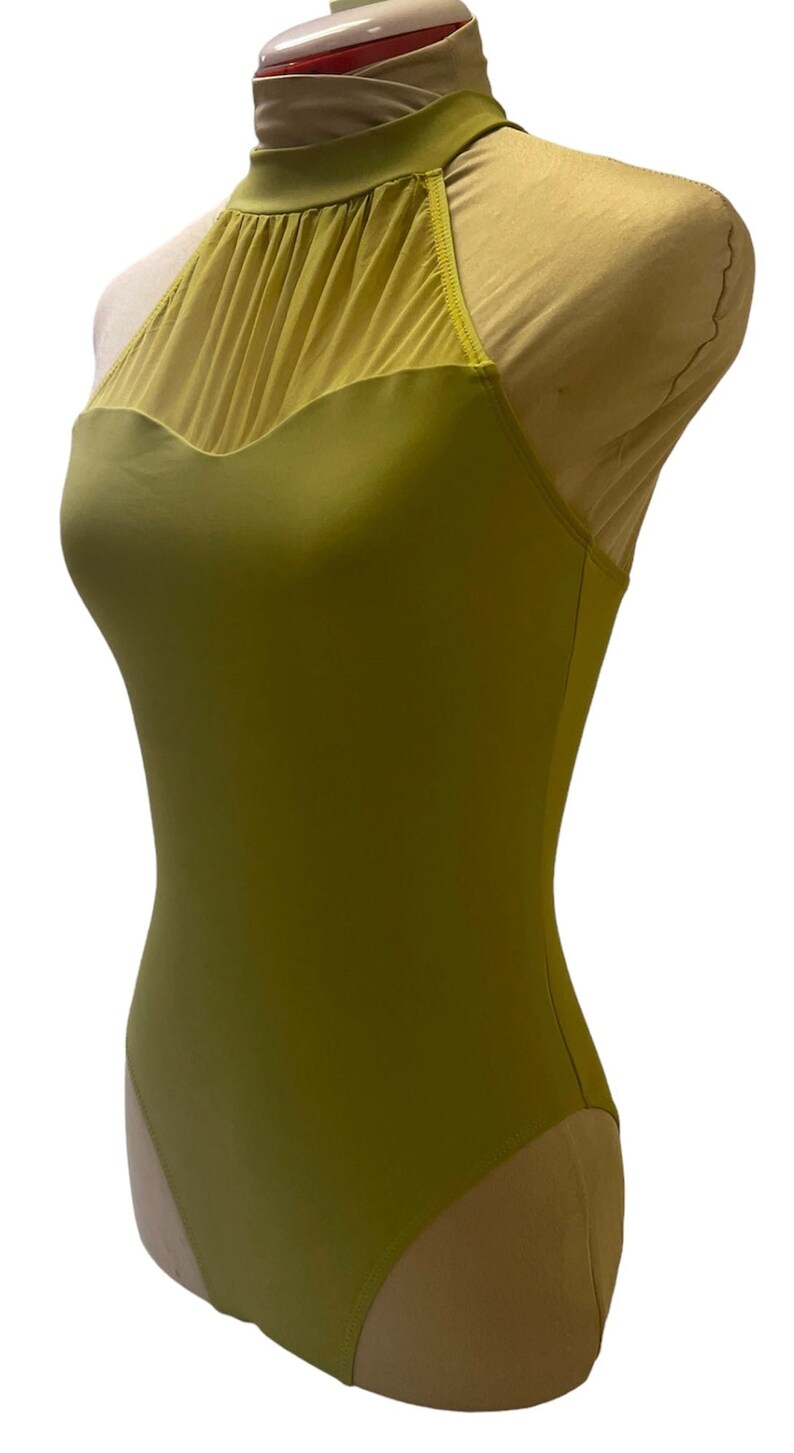 Olive Green Leotard Etsy
