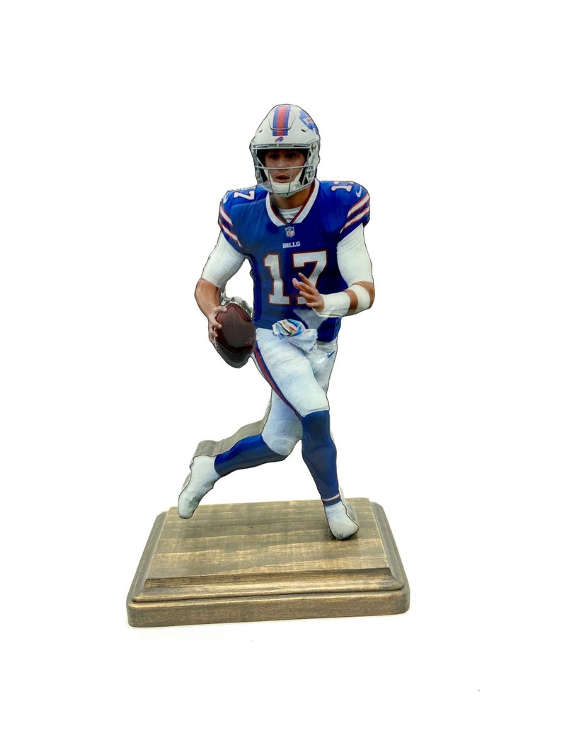 Josh Allen Wooden Sports Collectible Buffalo Bills Figure - Etsy
