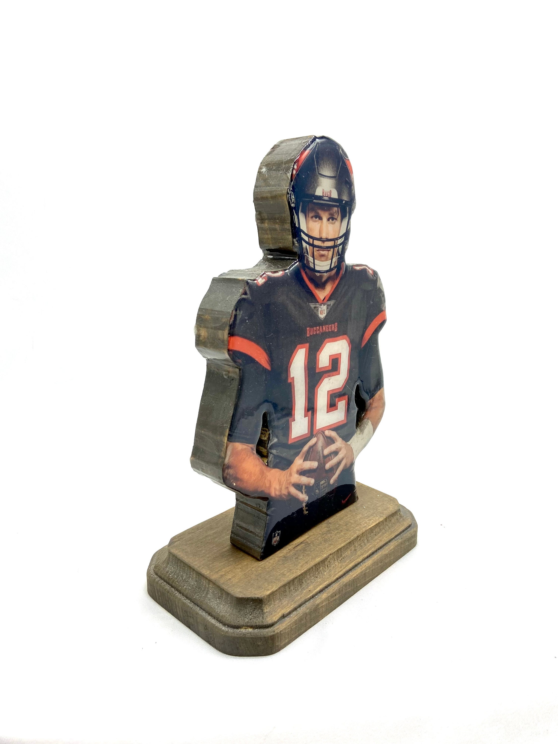 Tom Brady Wooden Sports Collectible Tampa Bay Buccaneers Figure Statue ...