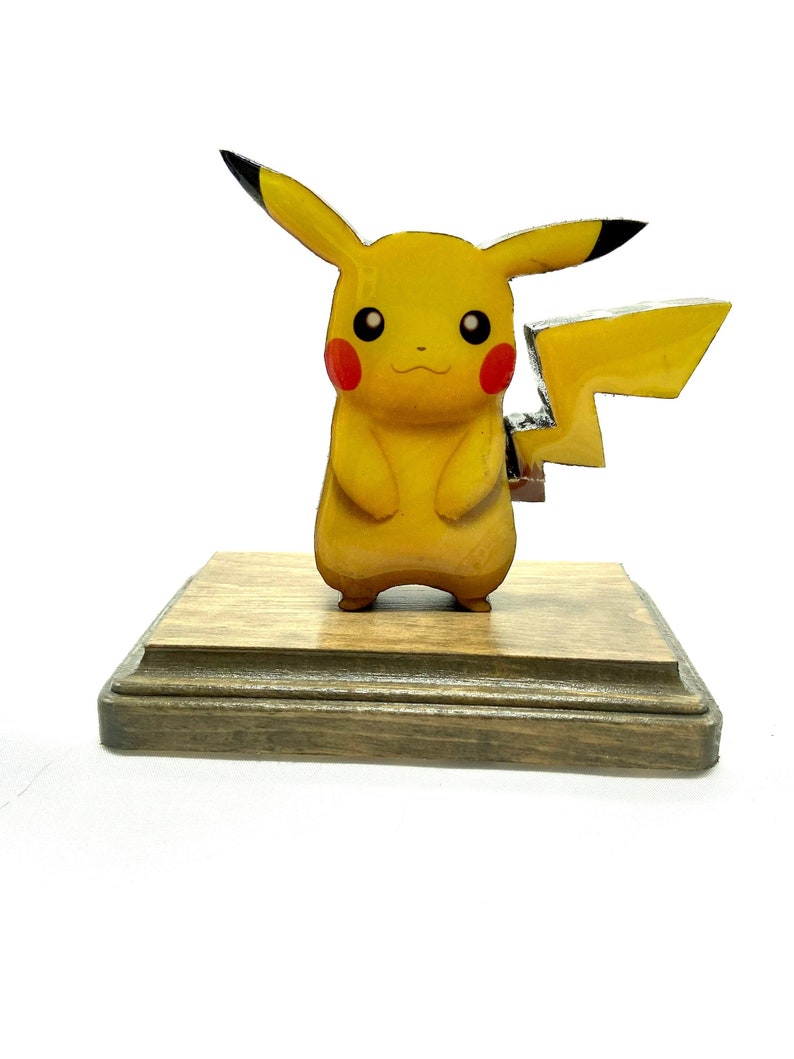 Pikachu Wooden Pokemon Figure Statue - Etsy