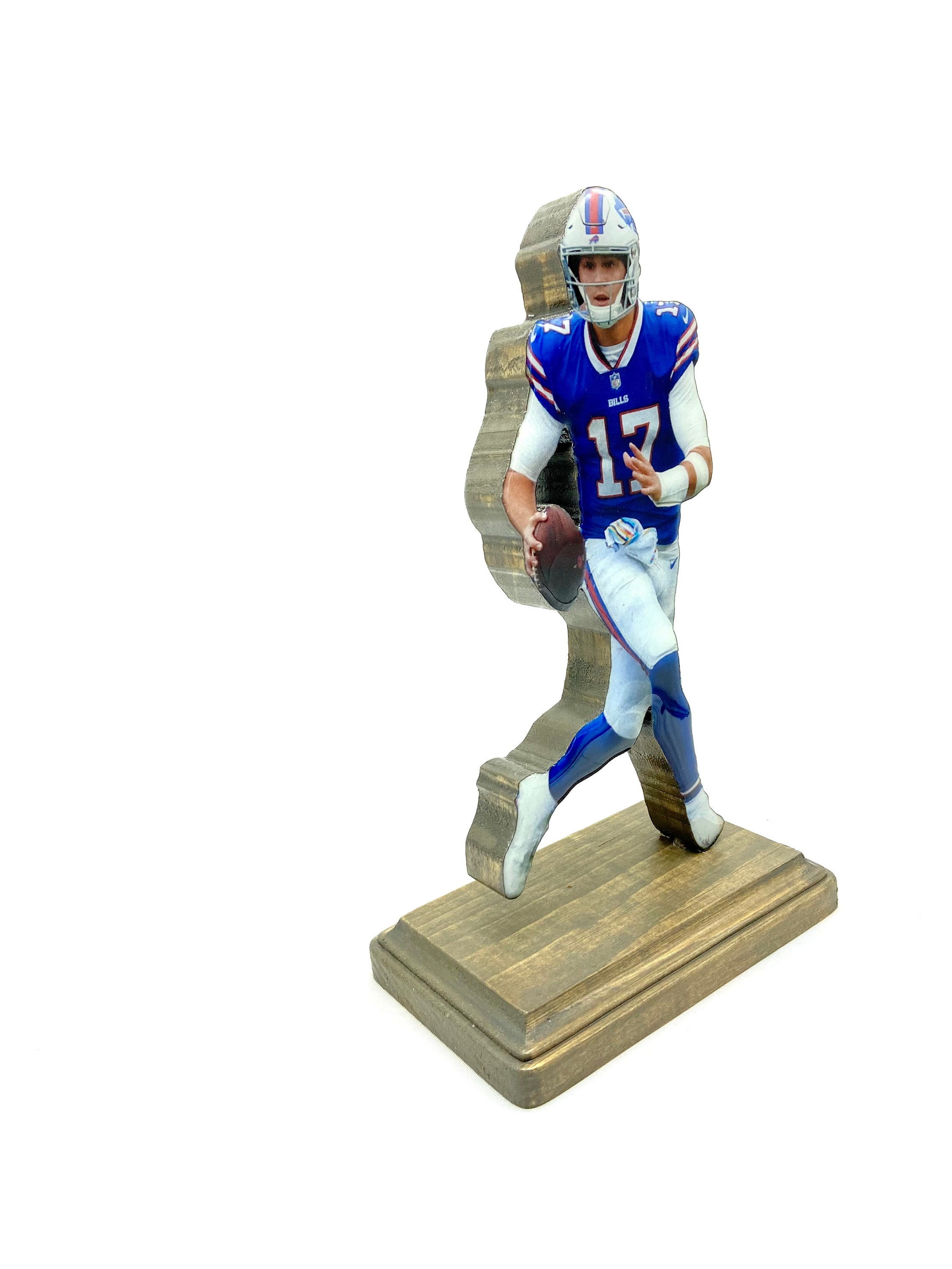 Josh Allen Wooden Sports Collectible Buffalo Bills Figure Statue - Etsy