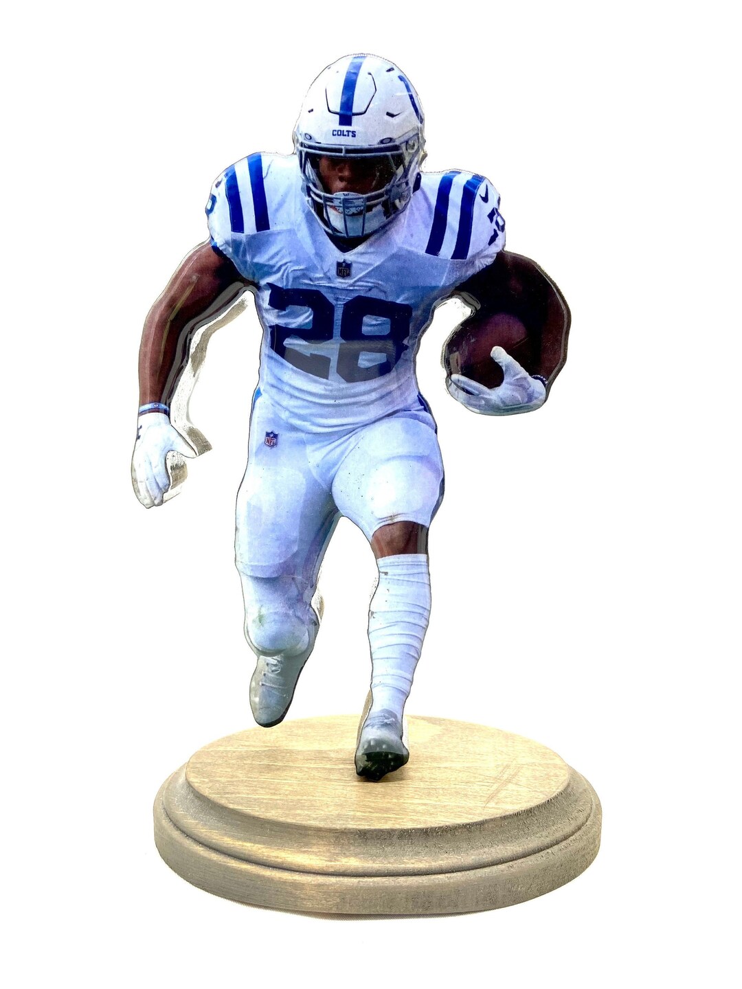 Jonathan Taylor Wooden Sports Collectible Indianapolis Colts Figure ...