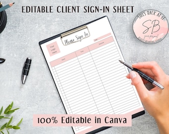 Sign in and Sign Out Sheet With Date and Time Time in and Time Out ...