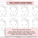Face Chart, Makeup Artist Face Chart Without Brows, Microblading ...