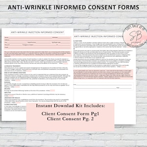 Anti-wrinkle Injections Consent Form, Anti-wrinkle Informed Consent ...
