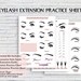 Eyelash Extension Practice Sheets, Eyelash Extension Forms, Lash ...
