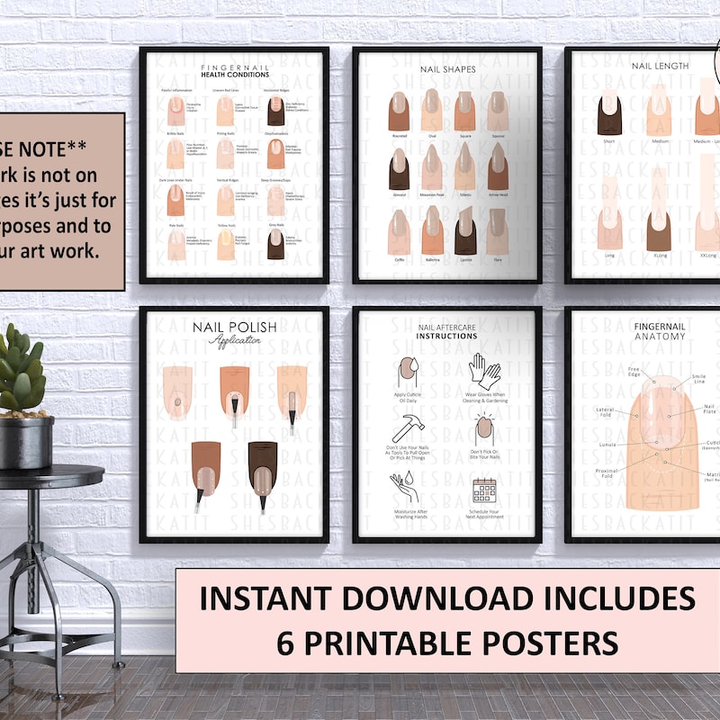 Nail Polish Poster - Etsy