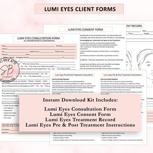 Lumi Eye Consent Form, Lumi Eye by Dermaren Consent Form, Esthetician ...