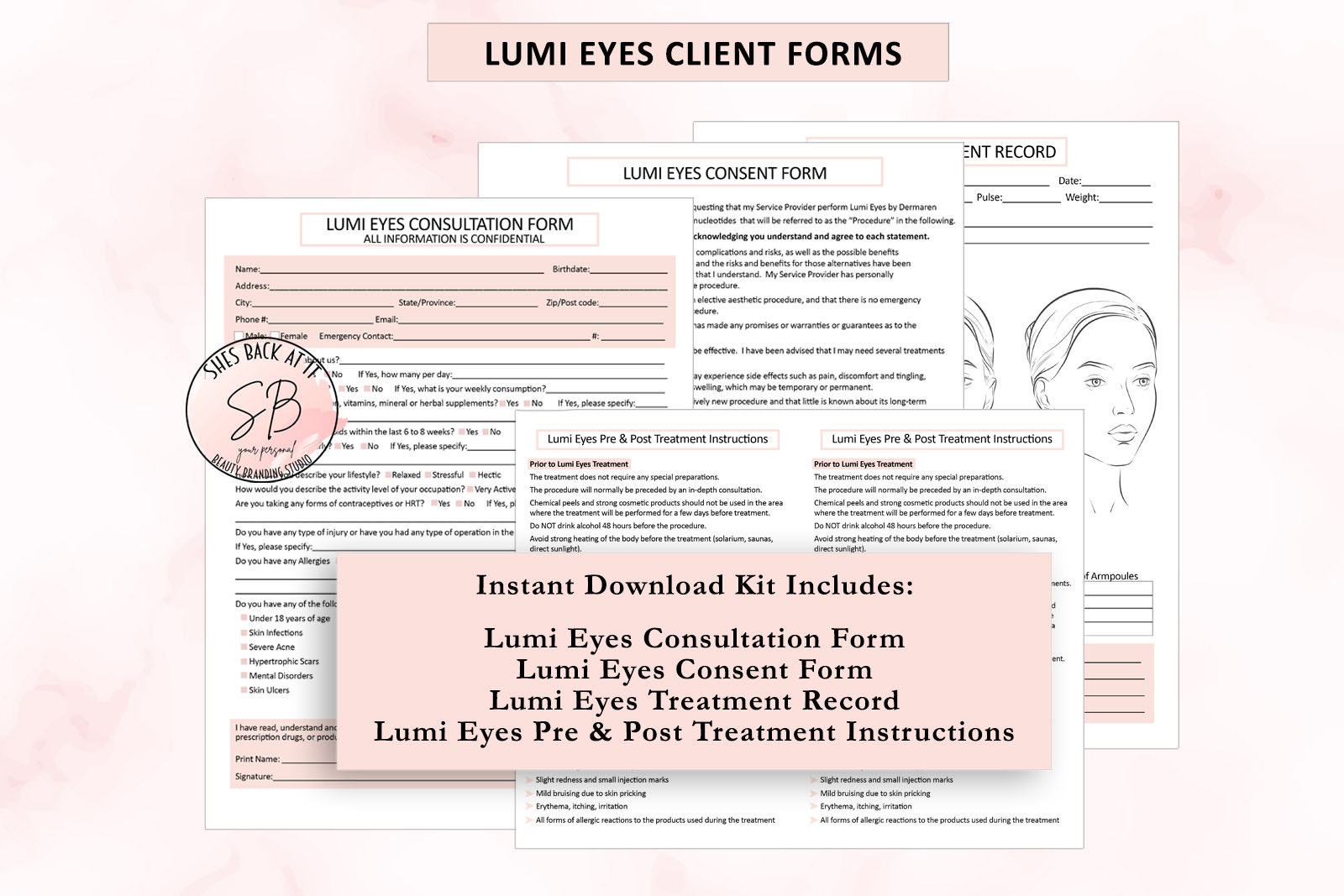 Lumi Eye Consent Form, Lumi Eye by Dermaren Consent Form, Esthetician ...