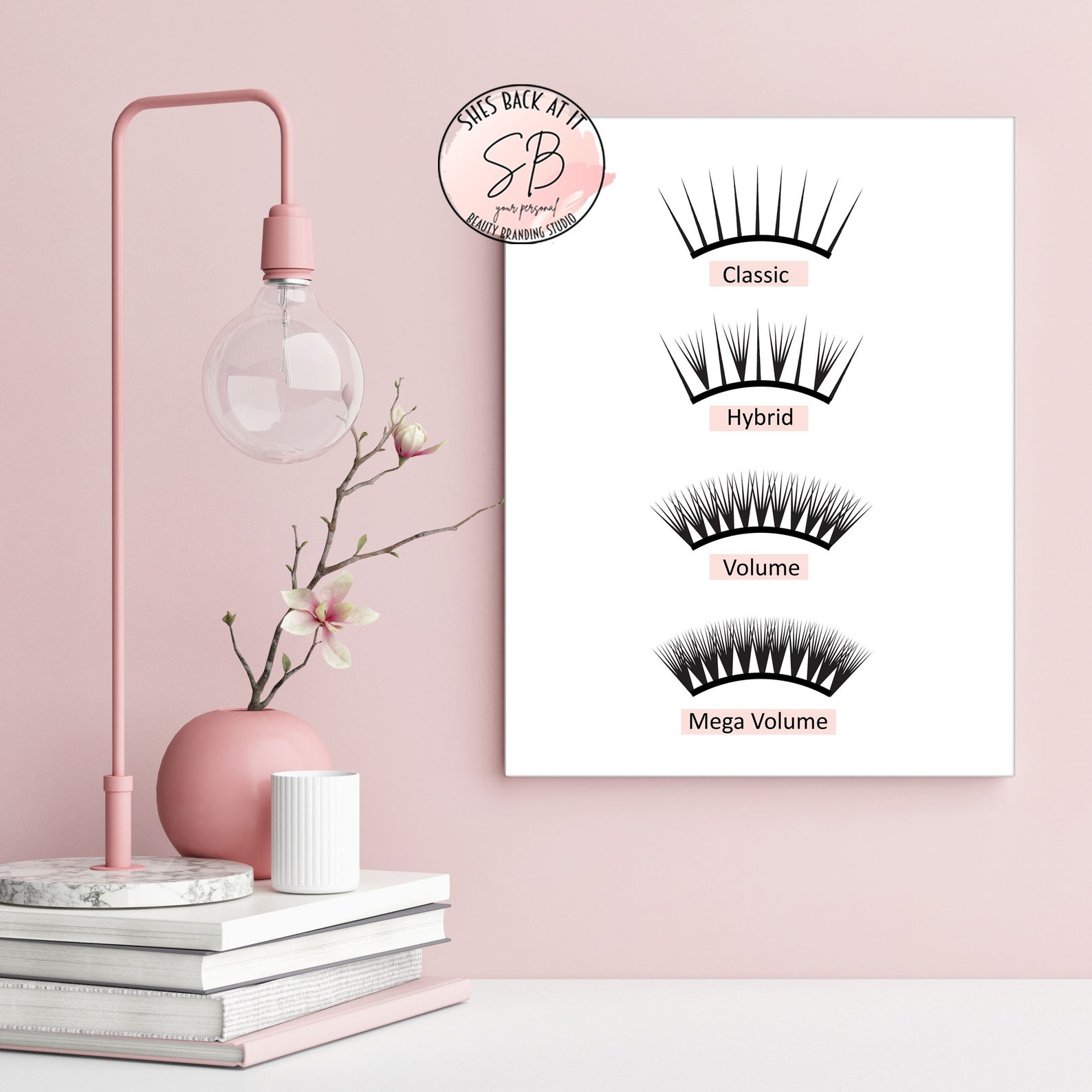 Eyelashes Printable, Esthetician Decor, Lashes Decor, Beauty Salon ...