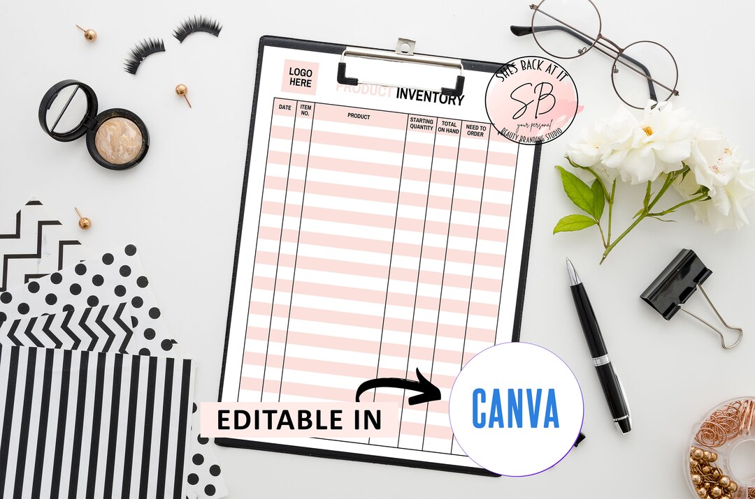 Inventory Tracker, Inventory Template, Inventory Management, Salon ...