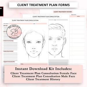 Treatment Plan Consultation, Esthetician Form, Skin Care Treatment Plan ...