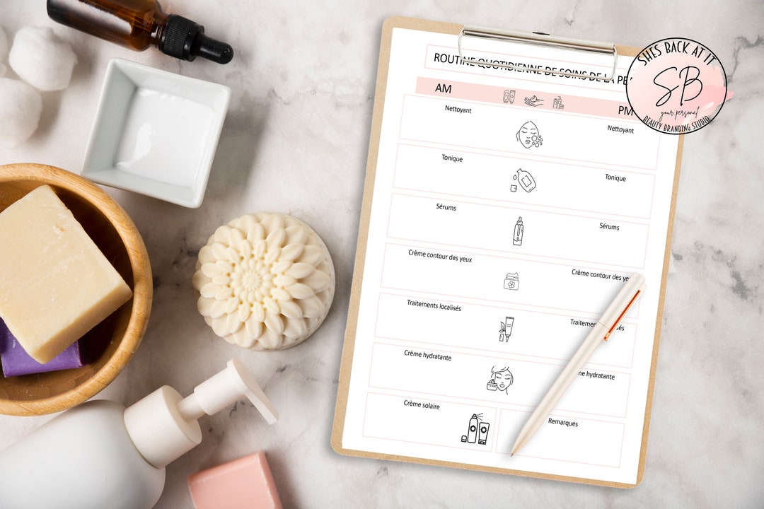 French Daily Skin Care Routine Printable, French Face Care Instructions ...