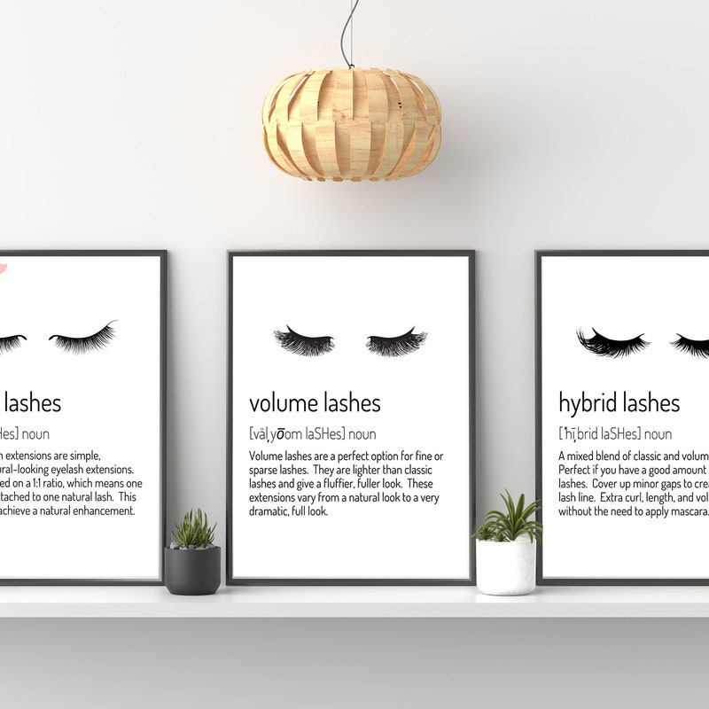 Lashes Printable - Etsy