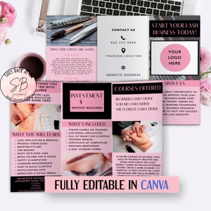 Lash Extension Training Flyer, Brochure, Lash Extension Brochure ...