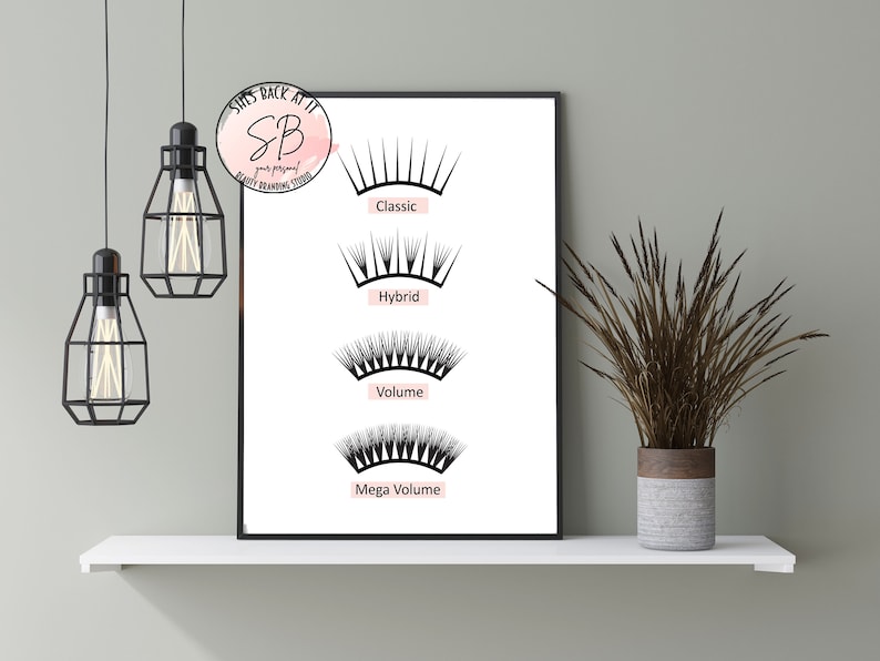 Eyelashes Printable, Esthetician Decor, Lashes Decor, Beauty Salon ...