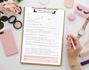 Hairdressing Client Record Form Consultation Treatment Salon - Etsy