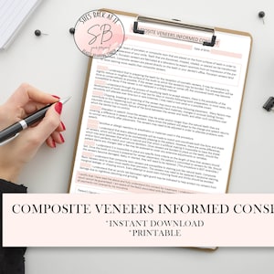 Composite Veneers Informed Consent Form, Dentistforms, Veneers Consent ...