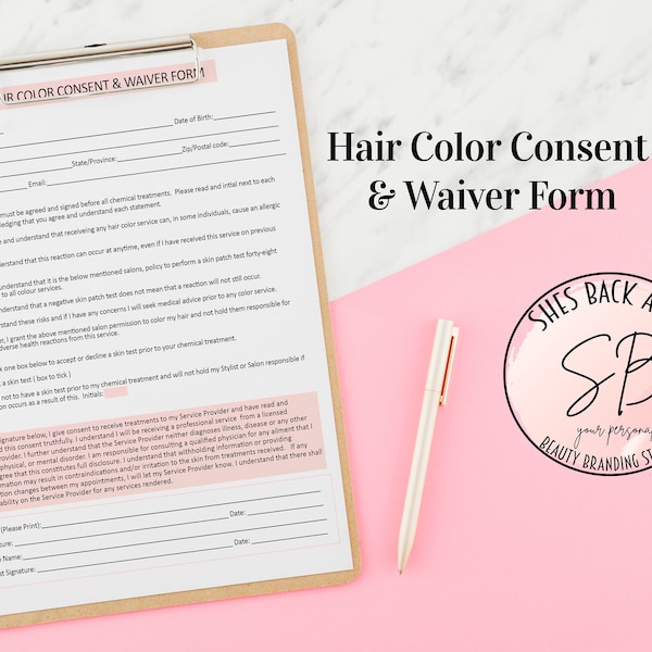 Hair Salon Forms - Etsy