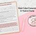 Hair Stylist Color Consent Form, Stylist Color Consent and Waiver Form ...