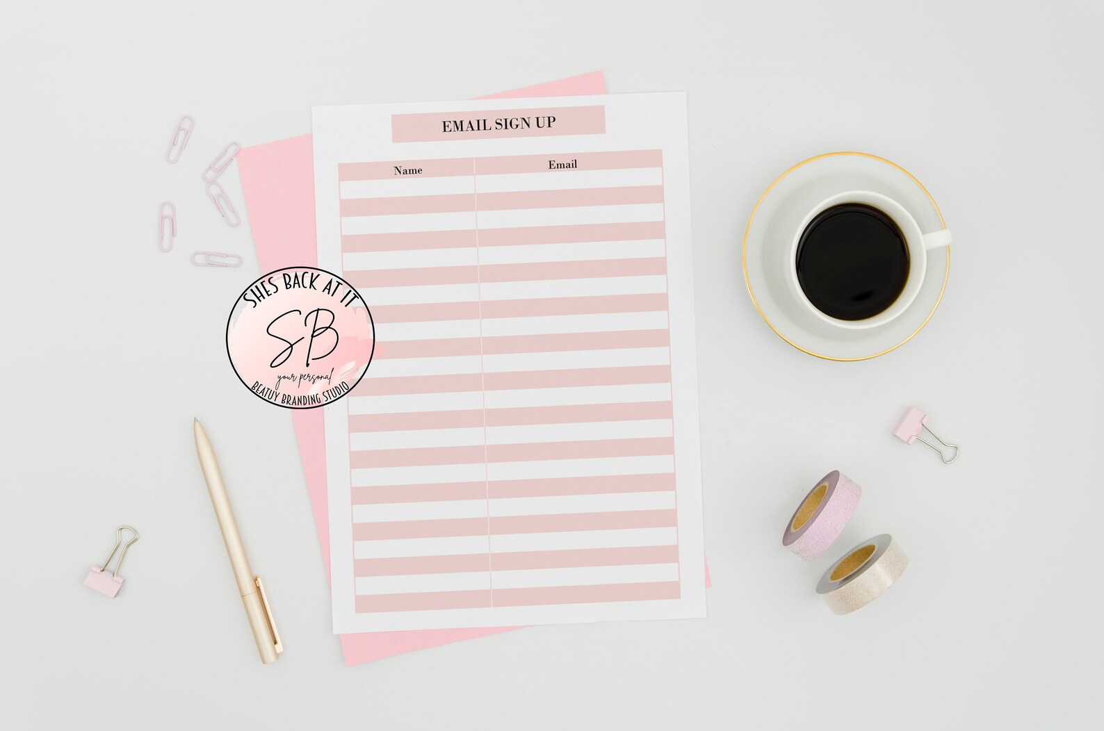 Salon Business Forms Email Sign up Sheet Client Email Form - Etsy