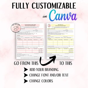 Job Application, Employee Application, Application for Employment ...