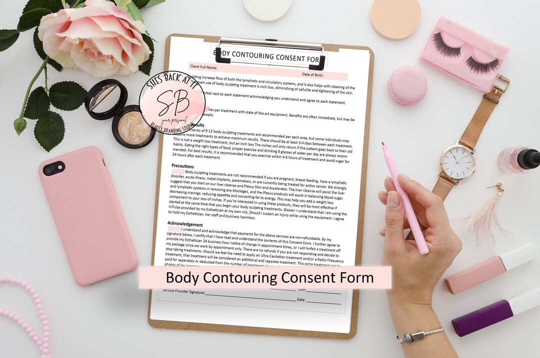 Body Contouring Consent Form, Medspa Client Release, Body Sculpting ...
