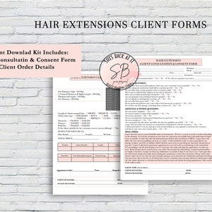 Hair Extensions Client Consultation and Consent Form, Hair Extensions ...