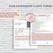 Hair Extensions Client Consultation and Consent Form, Hair Extensions ...