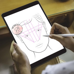 Brow Mapping Practice Sheets, Microblading Pattern Printable, Semi ...