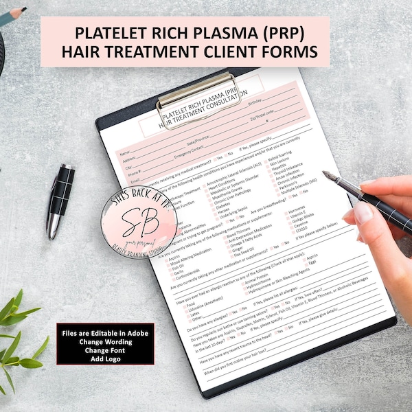 Platelet Rich Plasma Consent - Etsy