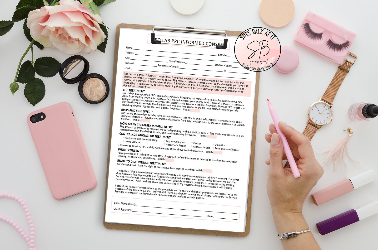 Lipo Lab PPC Consent Form Lipolab Client Release Form Lipo - Etsy