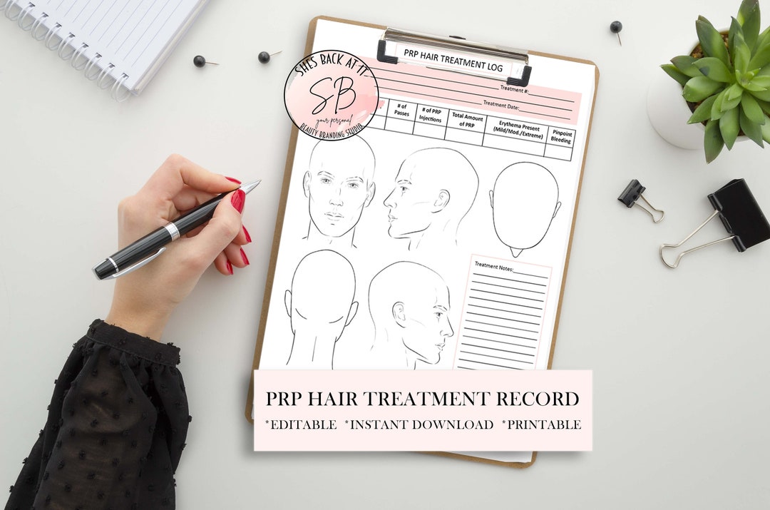 PRP Hair Treatment Log, Platelet-rich Plasma Injection Hair Treatment ...