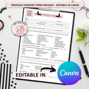 Editable Profhilo Consultation Form, Profhilo Consent Form, Injectables ...